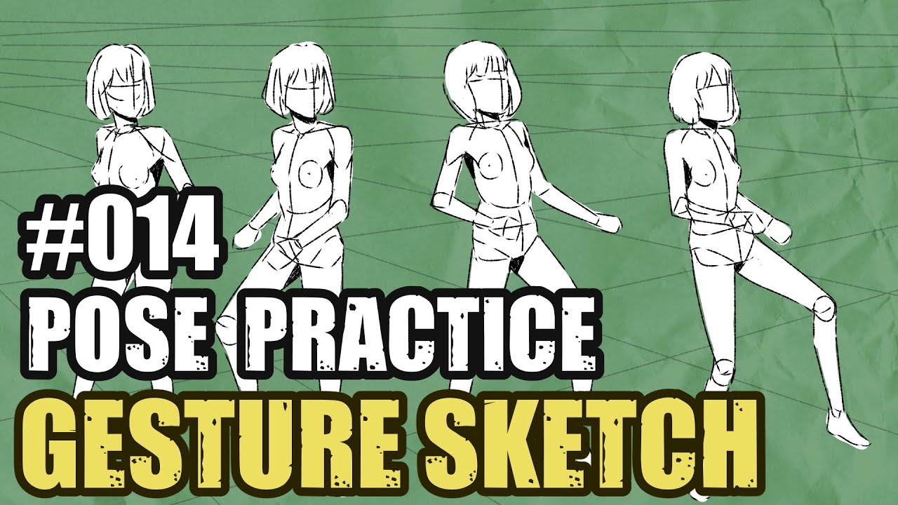 HOW TO SKETCH POSES. PRACTICE FOR ANIMATION - 014 #sketching # ...