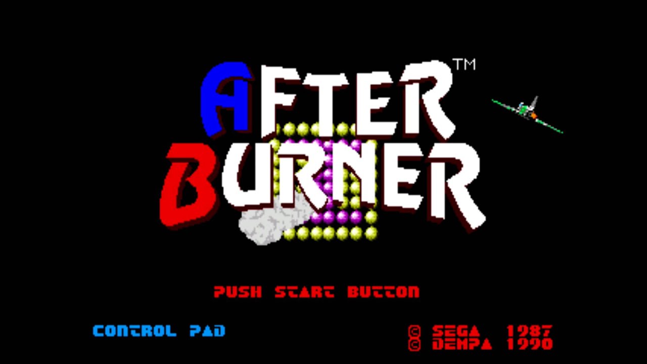 After Burner Title Screen (NES, Genesis, Arcade) - YouTube
