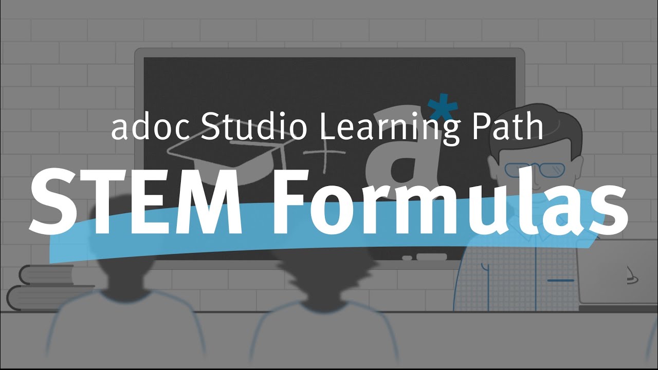 STEM Formulas in AsciiDoc - adoc Studio explained (English) - YouTube