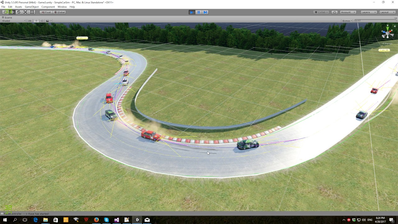 Unity 3D Racing AI Development video - YouTube