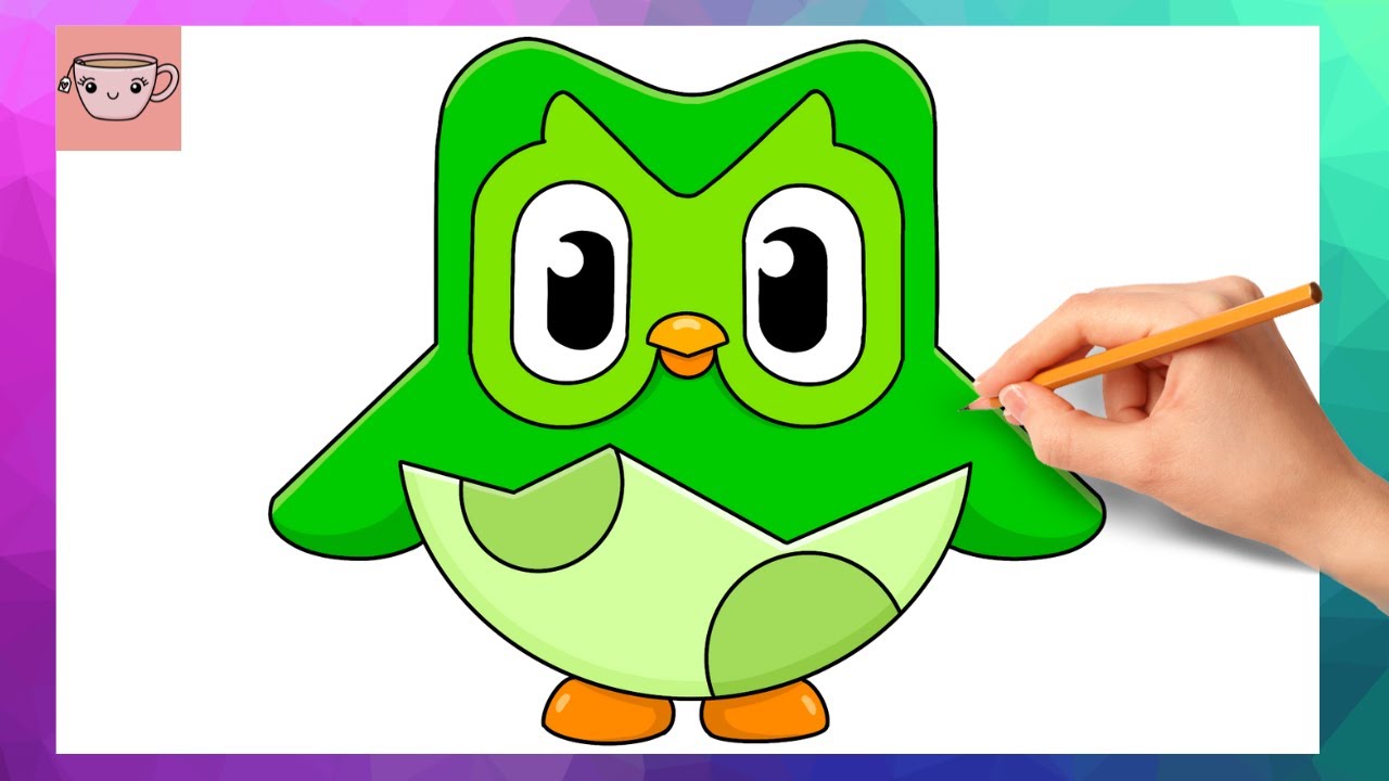 How To Draw Duo the Owl from Duolingo | Drawing Tutorial - YouTube