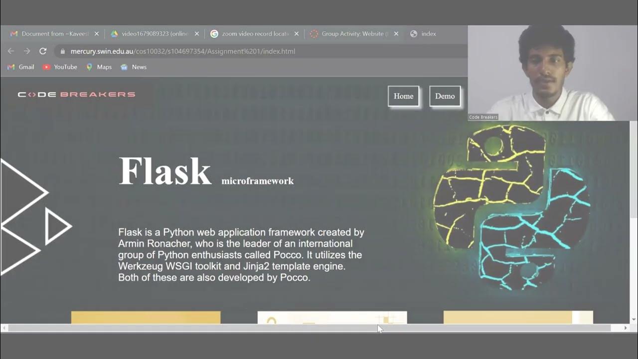 Flask Microframework Demonstration Using Php And Mysql Codebreakers Youtube