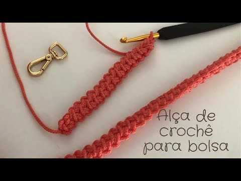 Alça de Crochê para Bolsa | Crochê para iniciantes