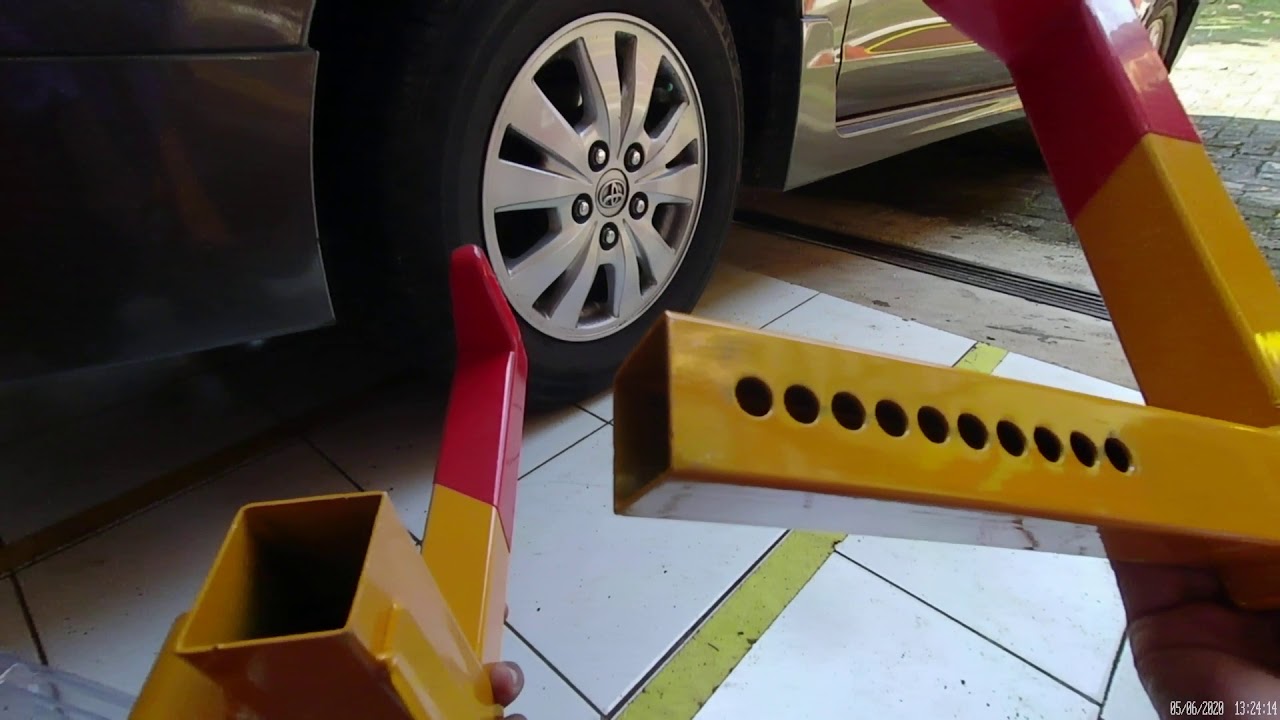 review pengunci roda mobil - YouTube
