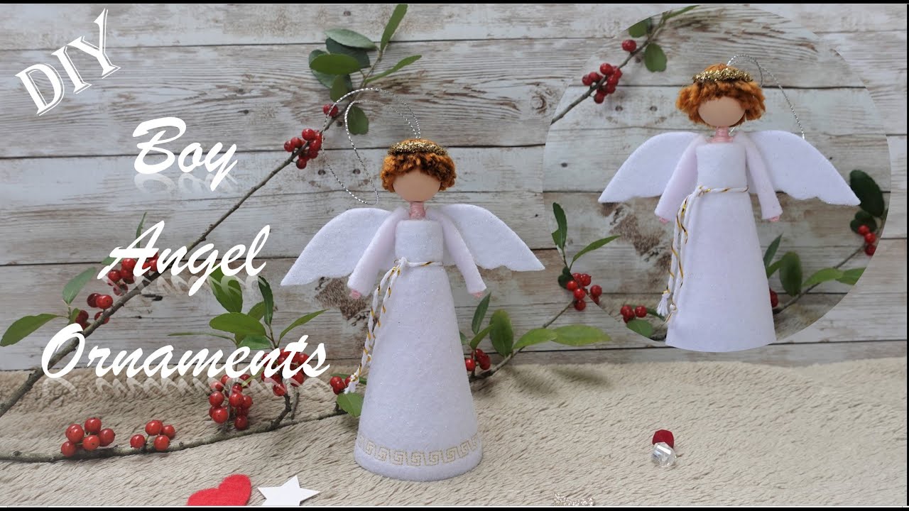 DIY Boy Angel Ornaments | Easy and Fast Christmas Angel Dolls | Huong ...