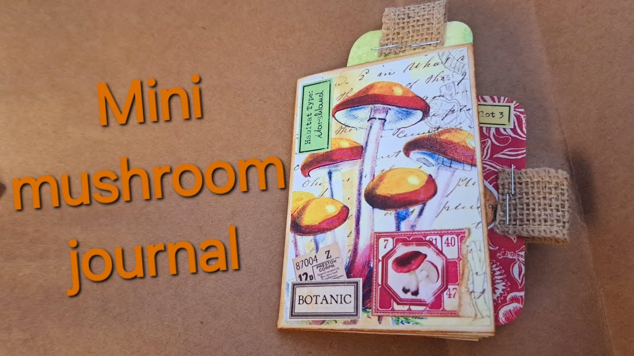 Mini mushroom journal - one sheet wonder! DTP for @thejunkjournalstudio ...