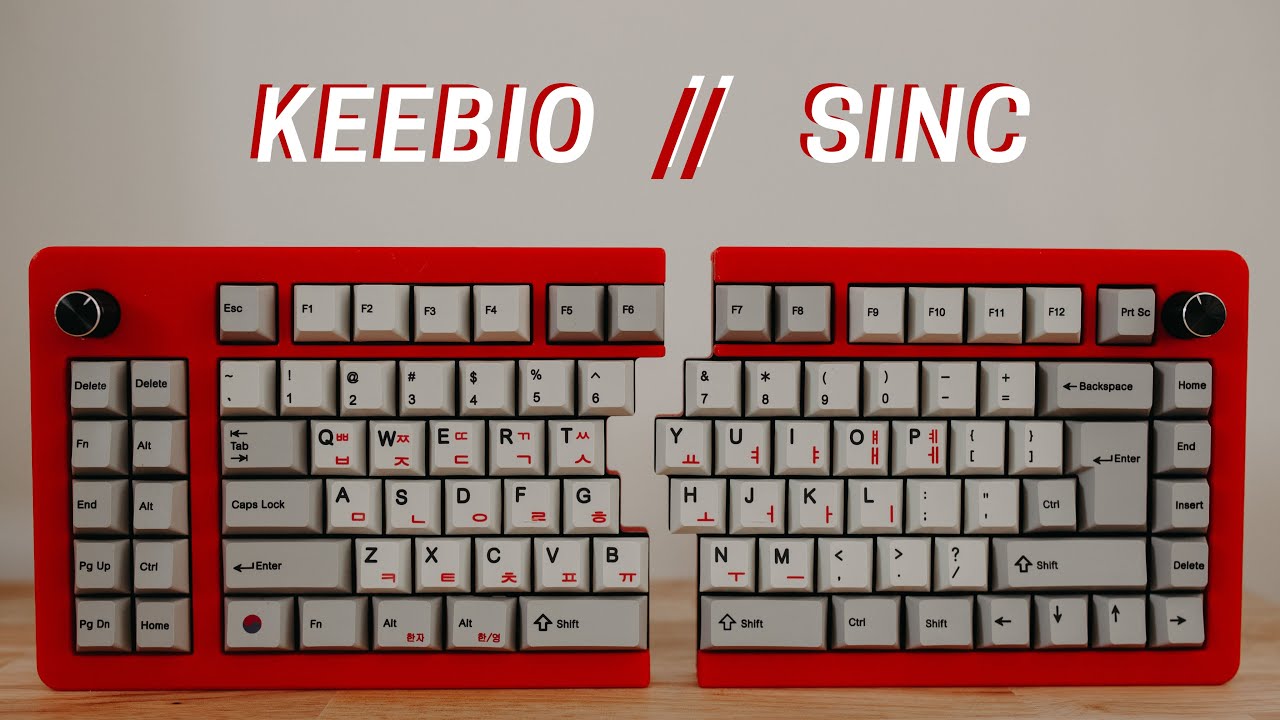 Keebio Sinc - Split 75% Keyboard Build - YouTube