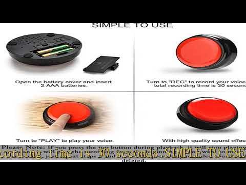 Record Talking Button Easy Button Talking Button Record Recordable Sound Buttons Answer Buzzers ...