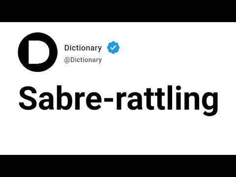 Sabre-rattling Meaning In English - YouTube