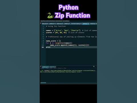 🐍 Zip It Up: Python Handy Zip Function! - YouTube