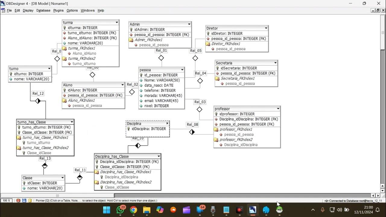 Criação de Diagrama Entidade Relacionamento Usando DbDesigner - YouTube