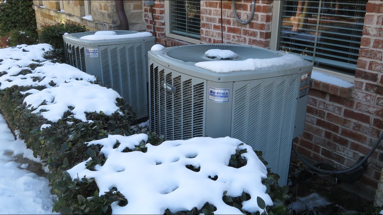 2007 Trane XB13 Heat Pump - "Full" Defrost Cycle (Steam Show) - YouTube