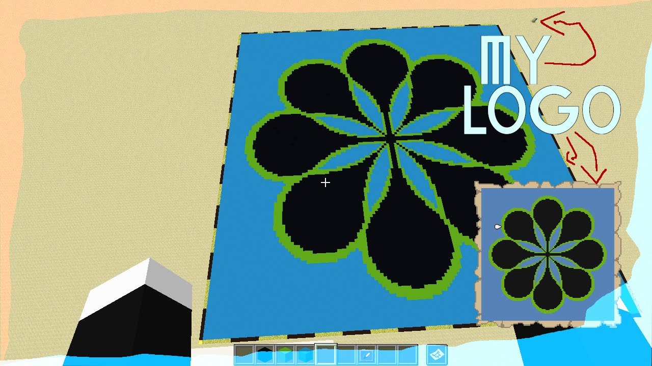 Logo Map Art in MineCraft - #Shorts - YouTube