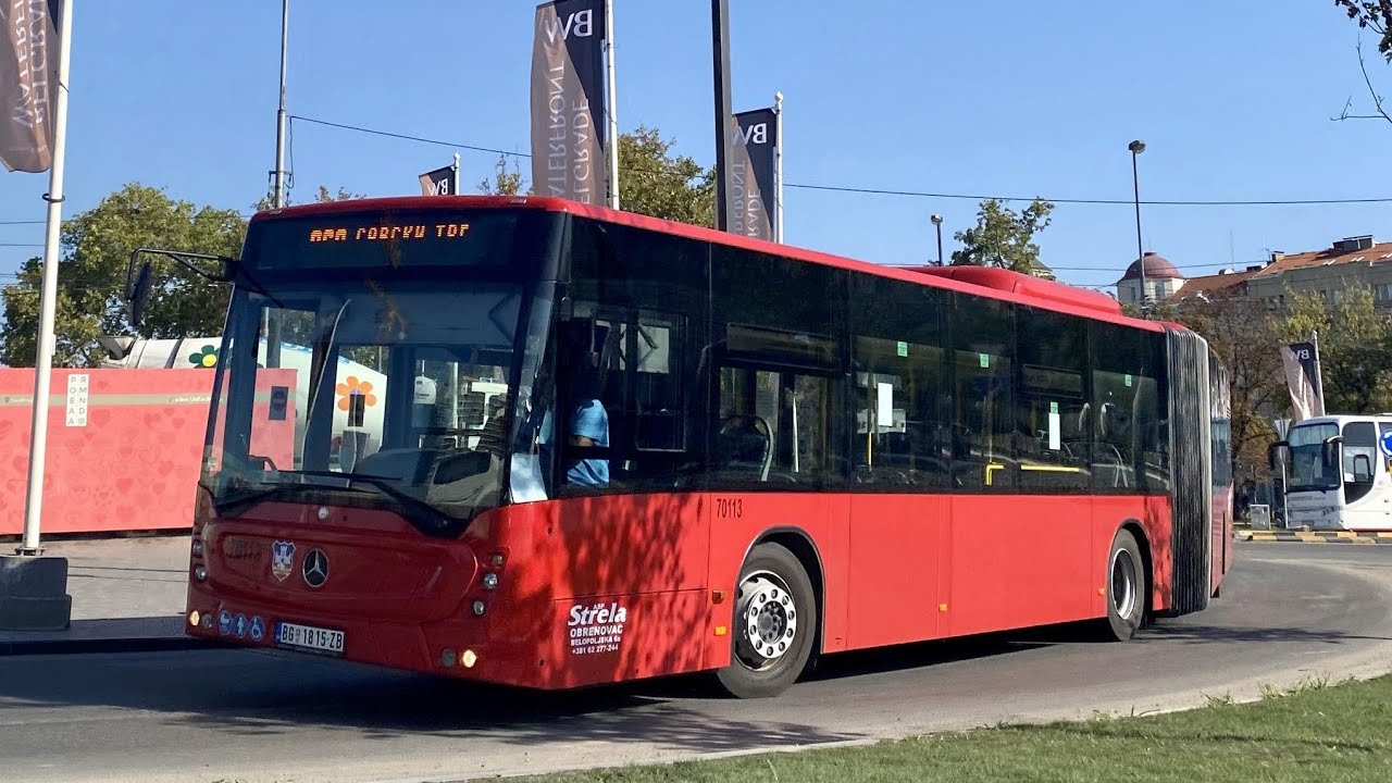 MERCEDES BENZ CONECTO G NGT (linija 860) strela obrenovac i TATRA ...