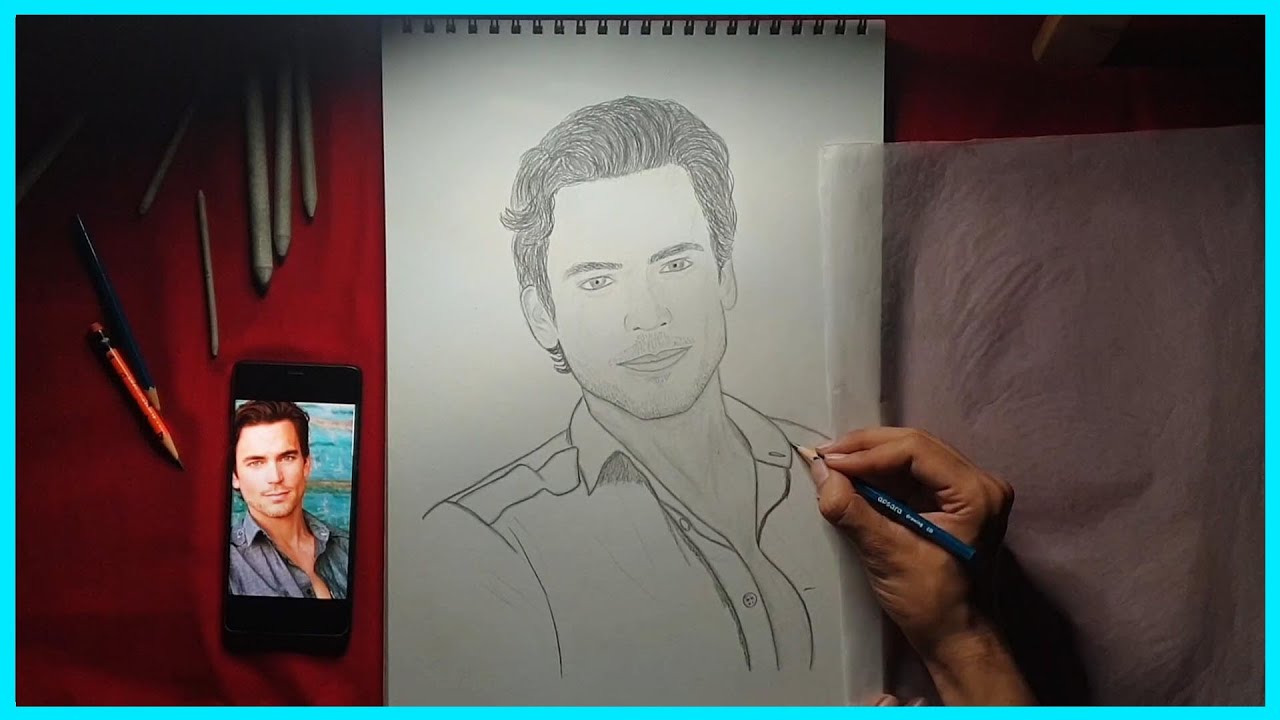 Neal Caffrey | Matt Bomer | SKETCH | BY ⚜️ 𝗔 𝗣 𝗦 𝗠 ⚜️ - YouTube