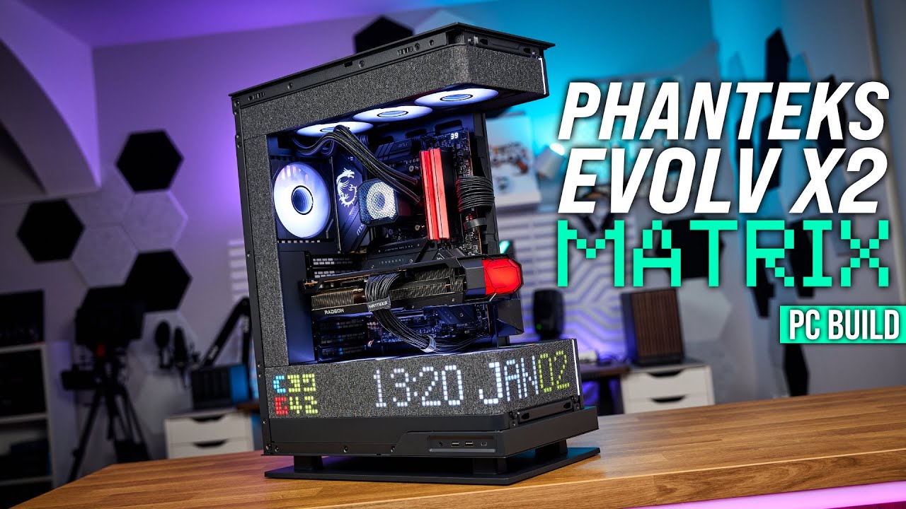 Phanteks Evolv X2 Matrix Build – Luxury PC Case Showcase - YouTube