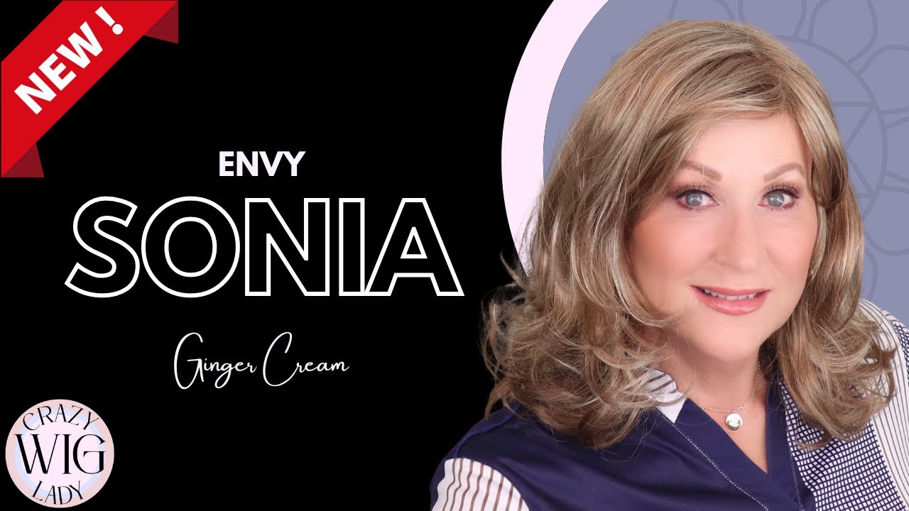 Envy SONIA Wig Review | GINGER CREAM | NEW STYLE | Long Wavy Style ...