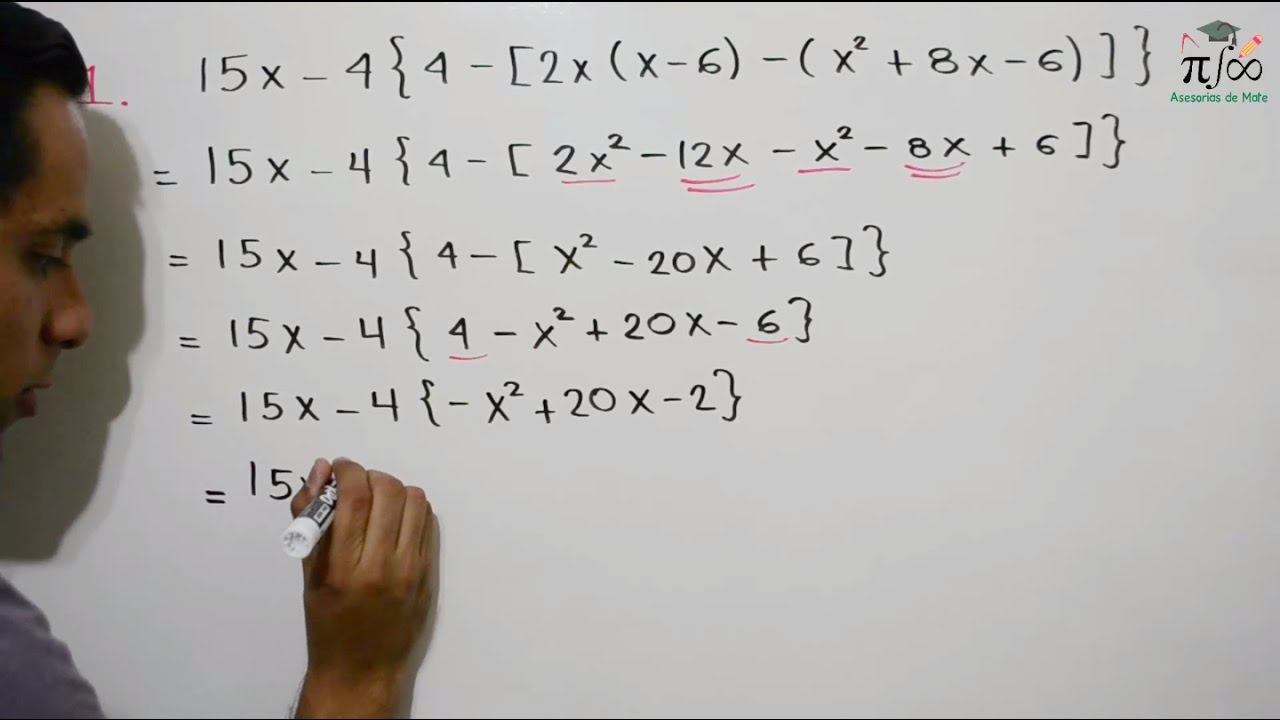 Simplificaci n De Expresiones Algebraicas Eliminando S mbolos De