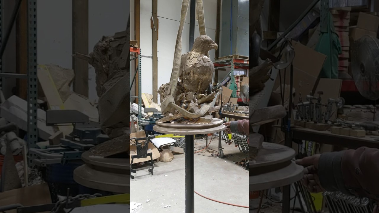 Eagle on Stand WIP - YouTube