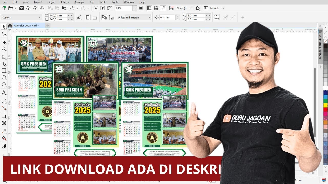 Kalender 2025 CDR Siap Cetak - YouTube
