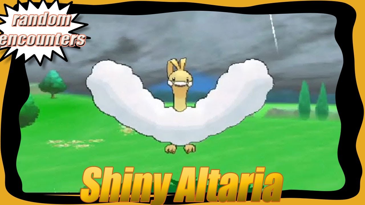 Live Shiny Altaria - 1848 random encounters - Pokemon Omega Ruby - YouTube