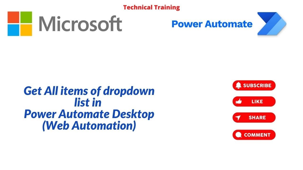 Get All Items Of Dropdown List In Power Automate Desktop Web Automation 3138