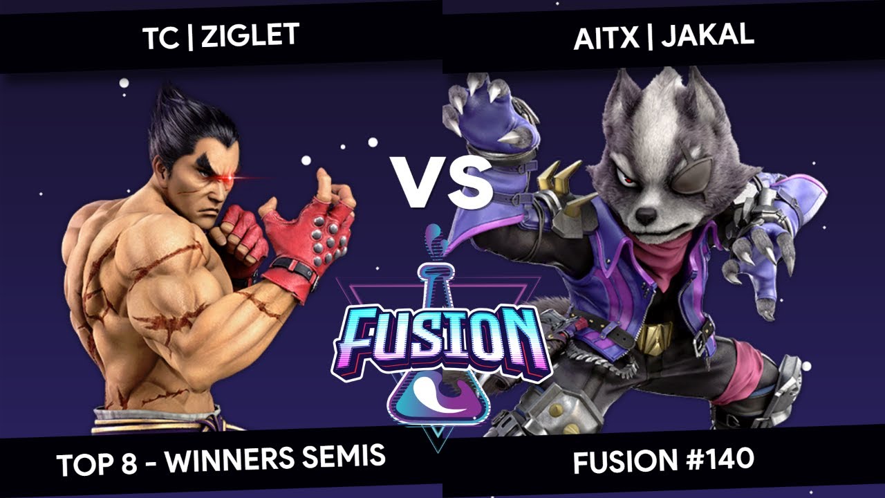 Fusion #140 - Ziglet (Kazuya) vs Jakal (Wolf) - Top 8 - Winners Semis ...