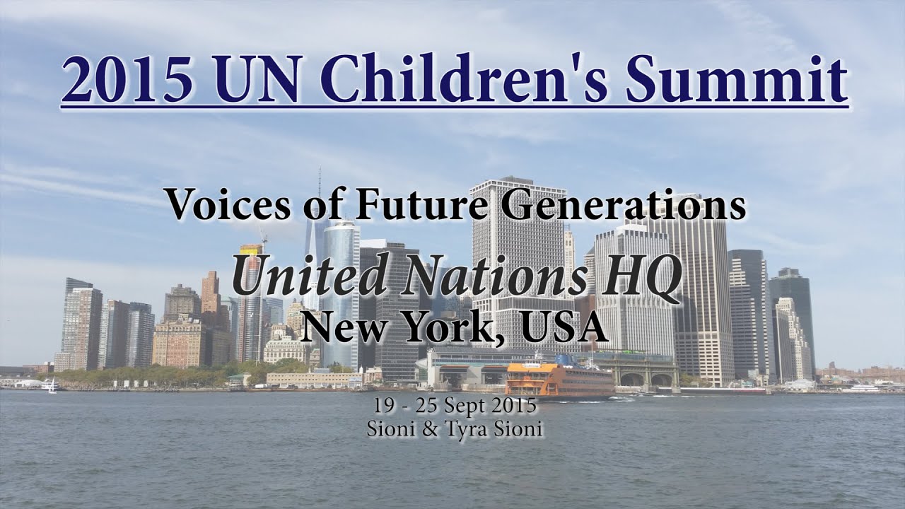 2015 Children's Summit on the World's Sustainable - YouTube