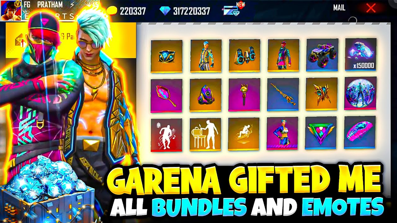 I Got Surprise Gifts From Garena💎 New Thunder Bundle & New Emotes🤯 ...