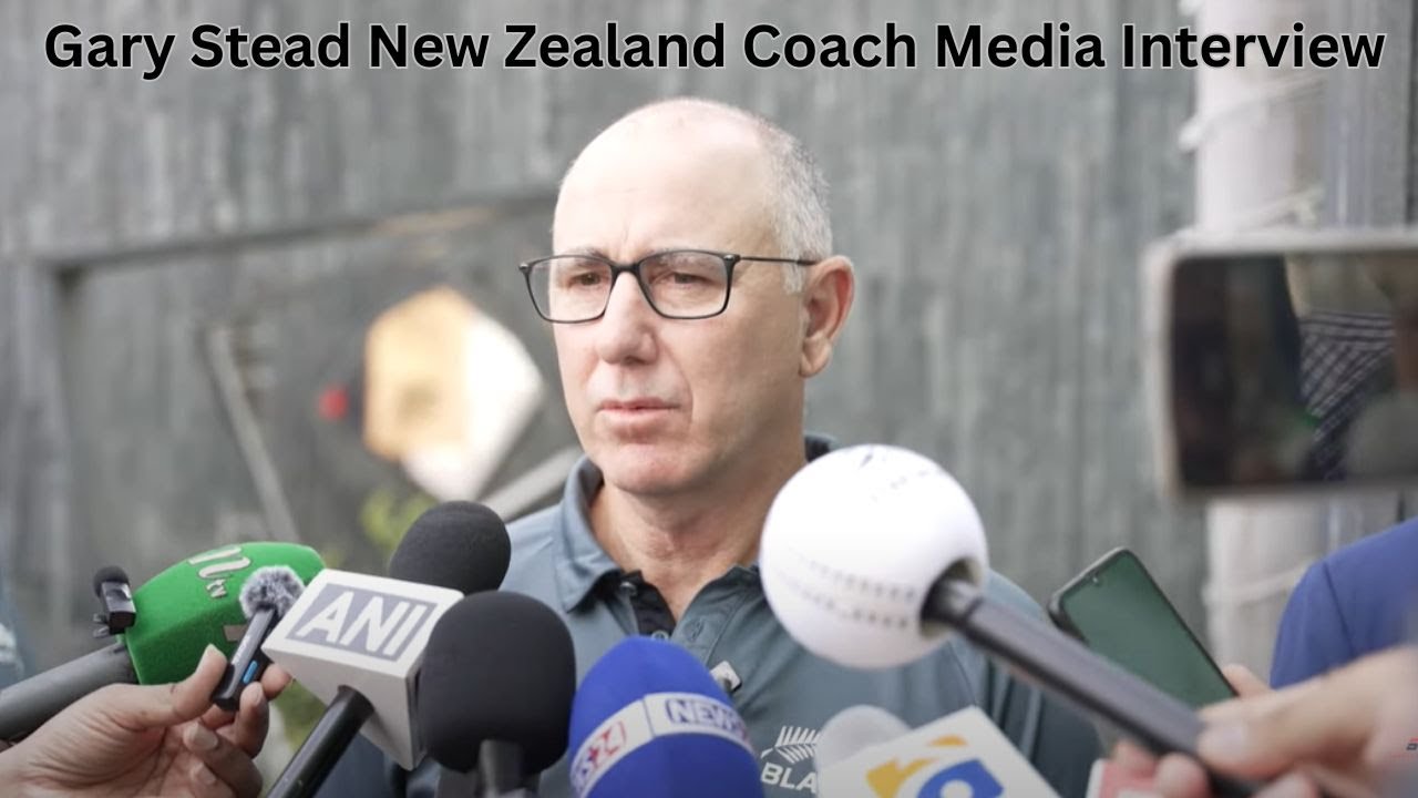 Gary Stead New Zealand Coach, Media Interview ICC Champions Trophy ...