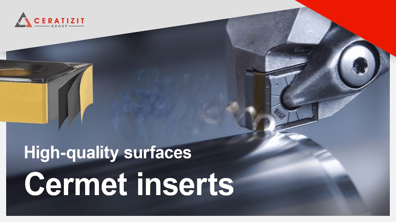 Achieve best quality surfaces with our Cermet turning inserts - YouTube