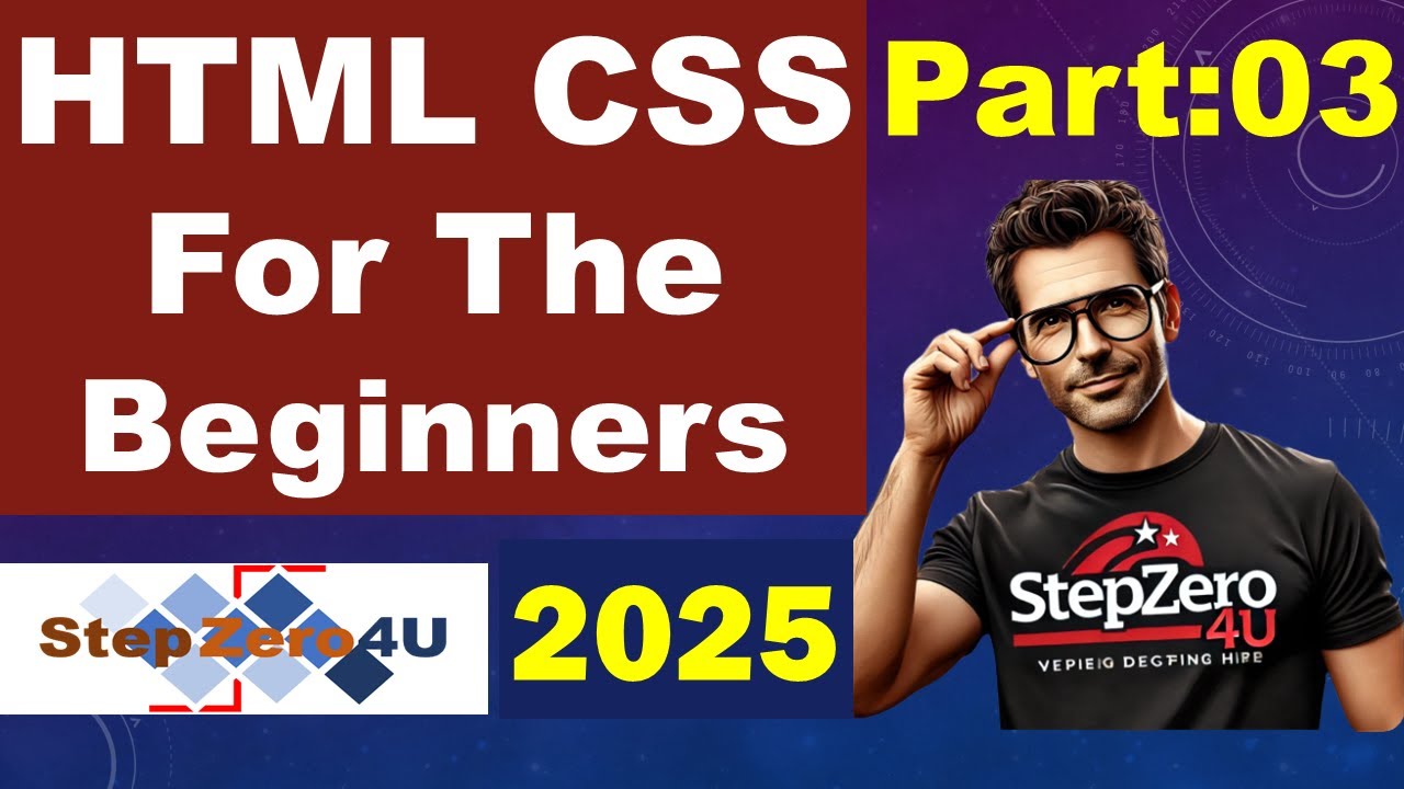 HTML CSS Tutorial for Beginners latest 2025 | Part 03 - HTML Editor ...