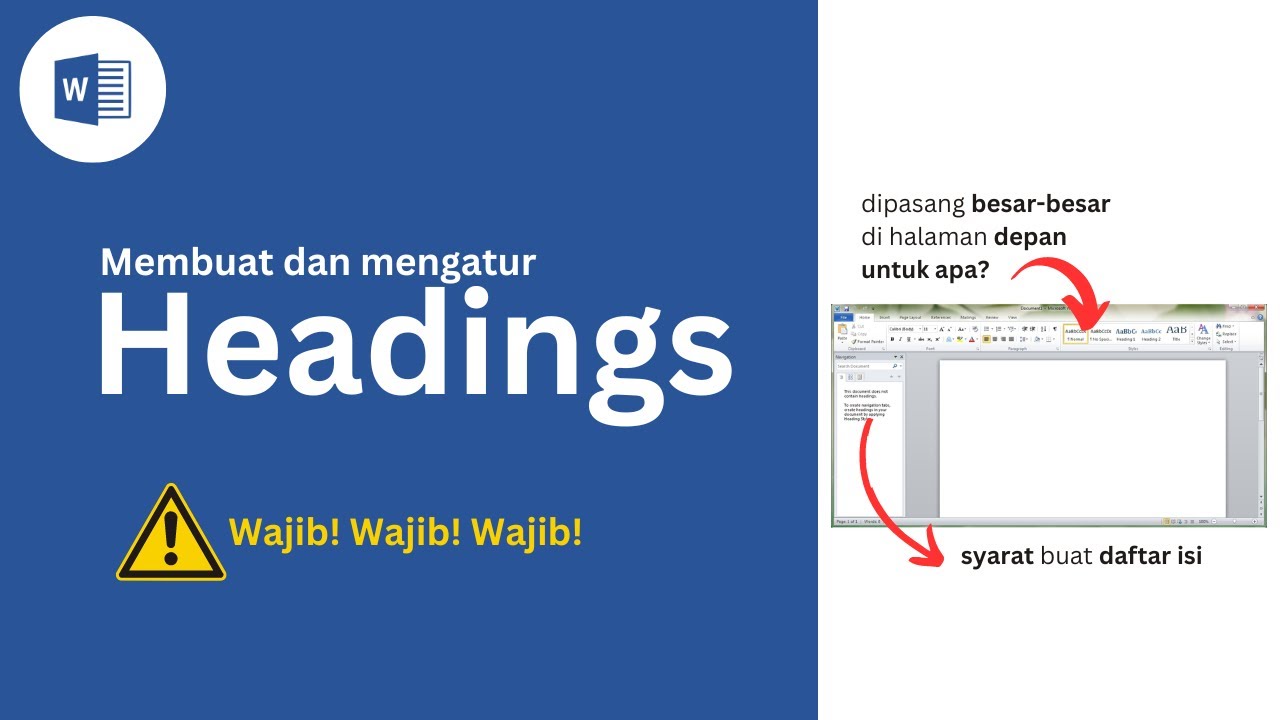 Cara Membuat Heading dengan Benar - YouTube