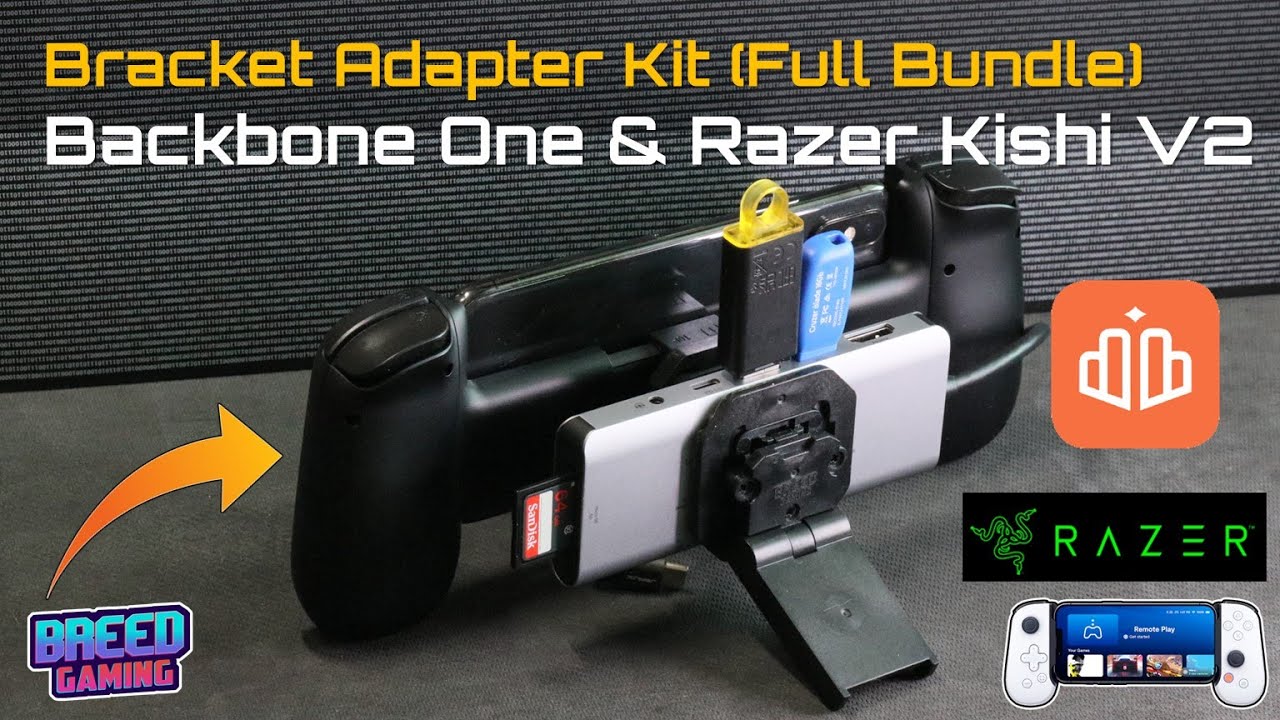 Full Bracket Attachment Bundle: Backbone One & Razer Kishi V2 ...