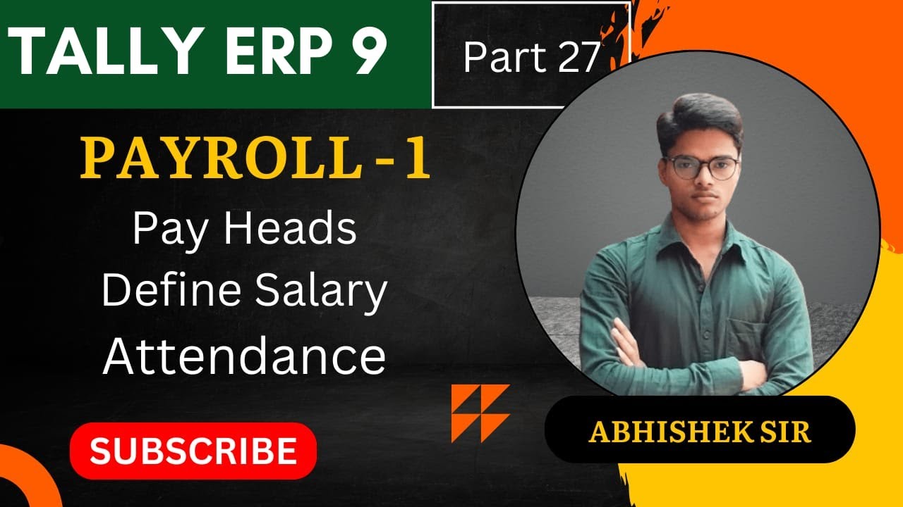 Tally Payroll Tutorial: A Step-by-Step Guide for Beginners|| PART 1 ...
