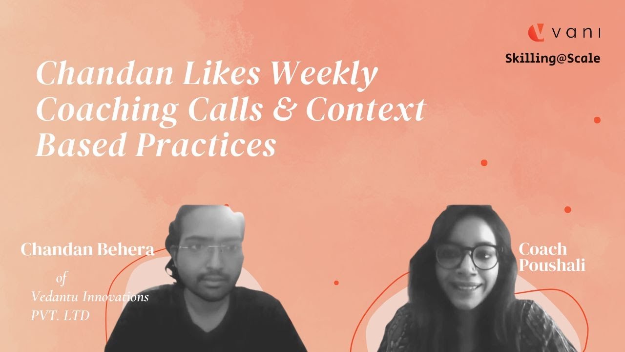 Chandan Behera at Vedantu Likes Weekly Coaching Calls and Context Based Practices - YouTube