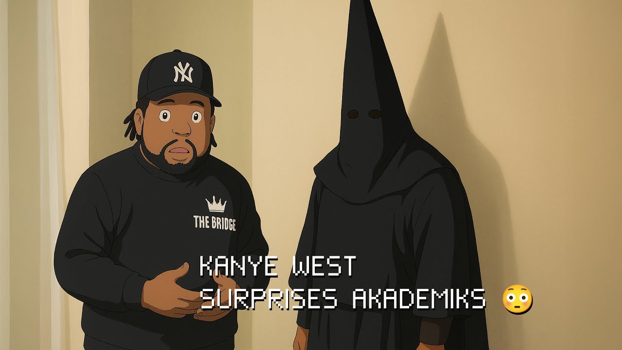 Kanye West wears black KKK outfit to Akademiks interview + Talks Drake ...