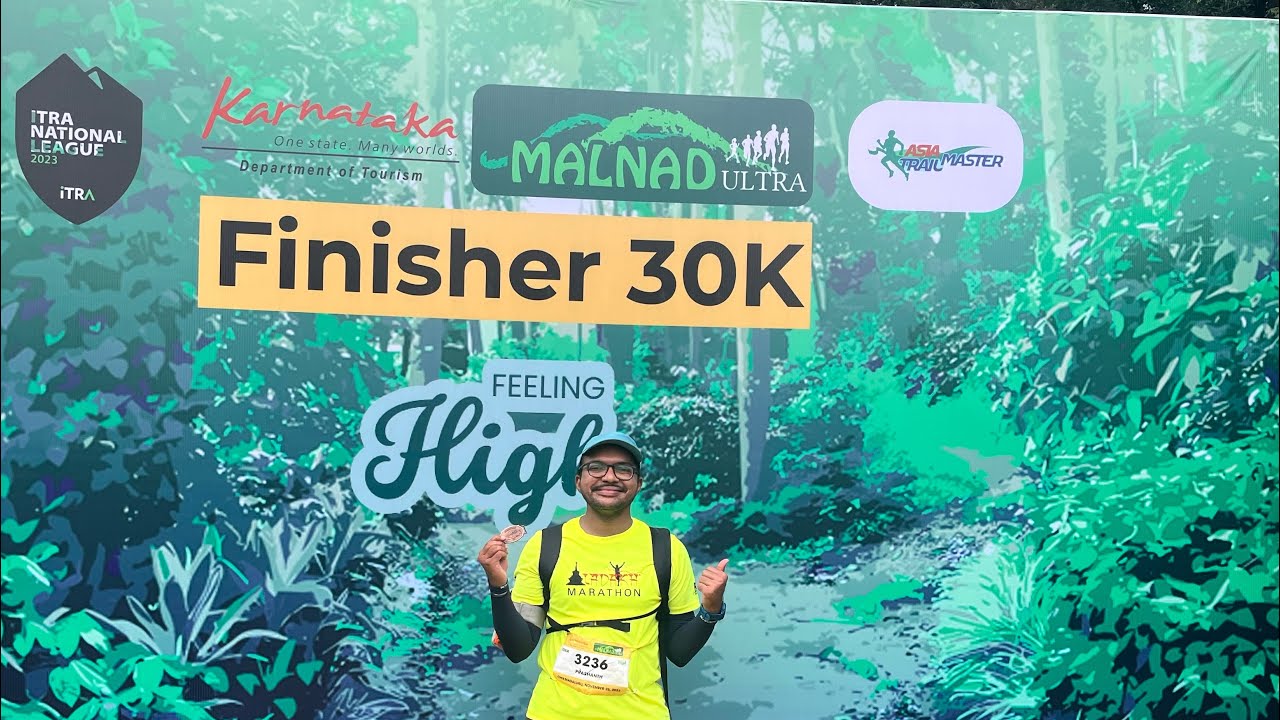 Malnad Ultra 2023 (30K) - 5 hours of Running in 5 mins - YouTube