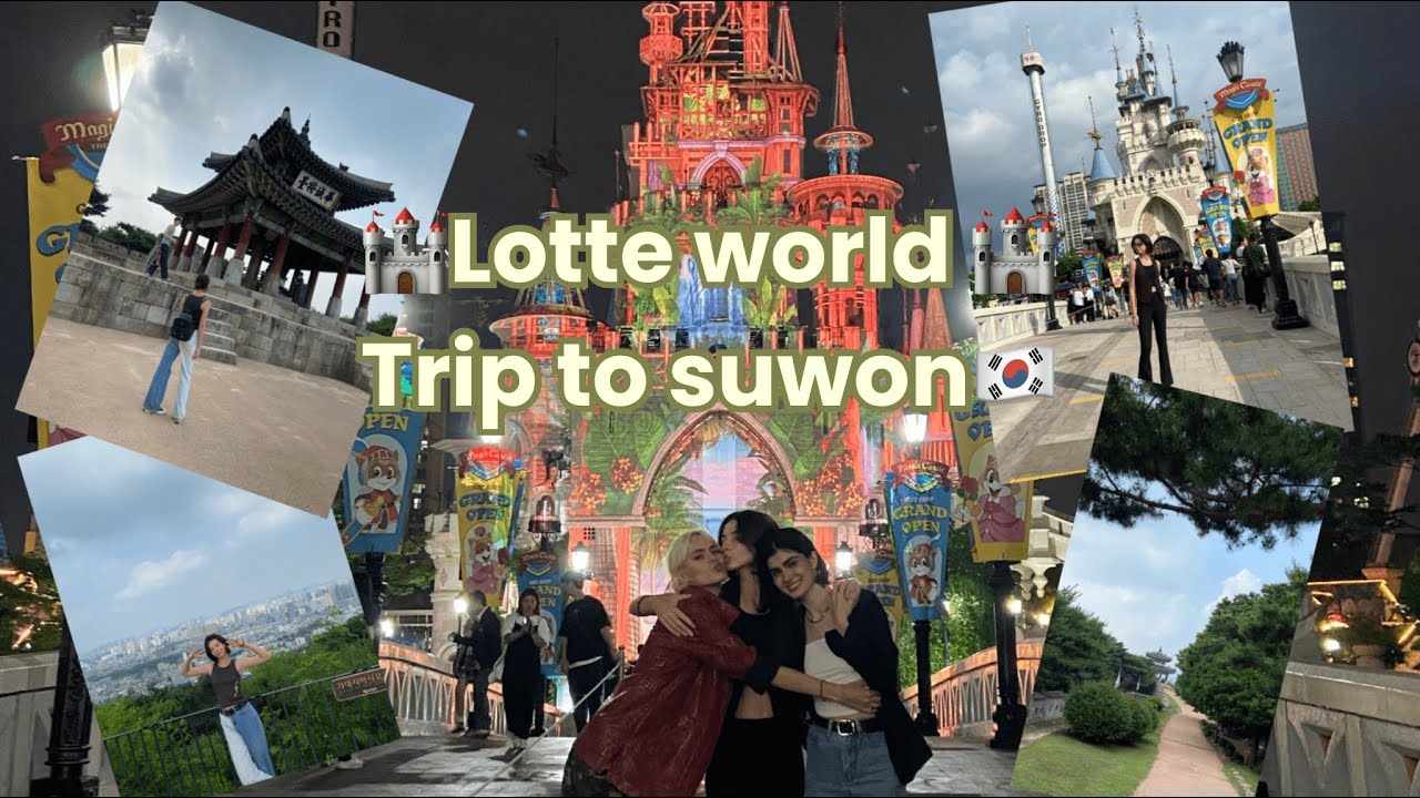 Парк аттракционов в Сеуле “Lotte world” 🎠/спонтанная поездка в город ...