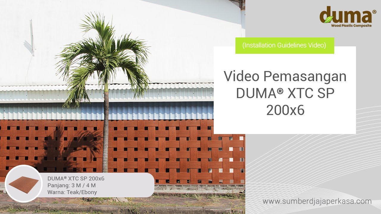 Petunjuk Pemasangan DUMA® XTC SP200x6 Sebagai Dekorasi Fasad Bangunan ...