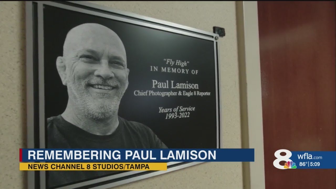 WFLA honors the life of Chief Photojournalist Paul Lamison - YouTube