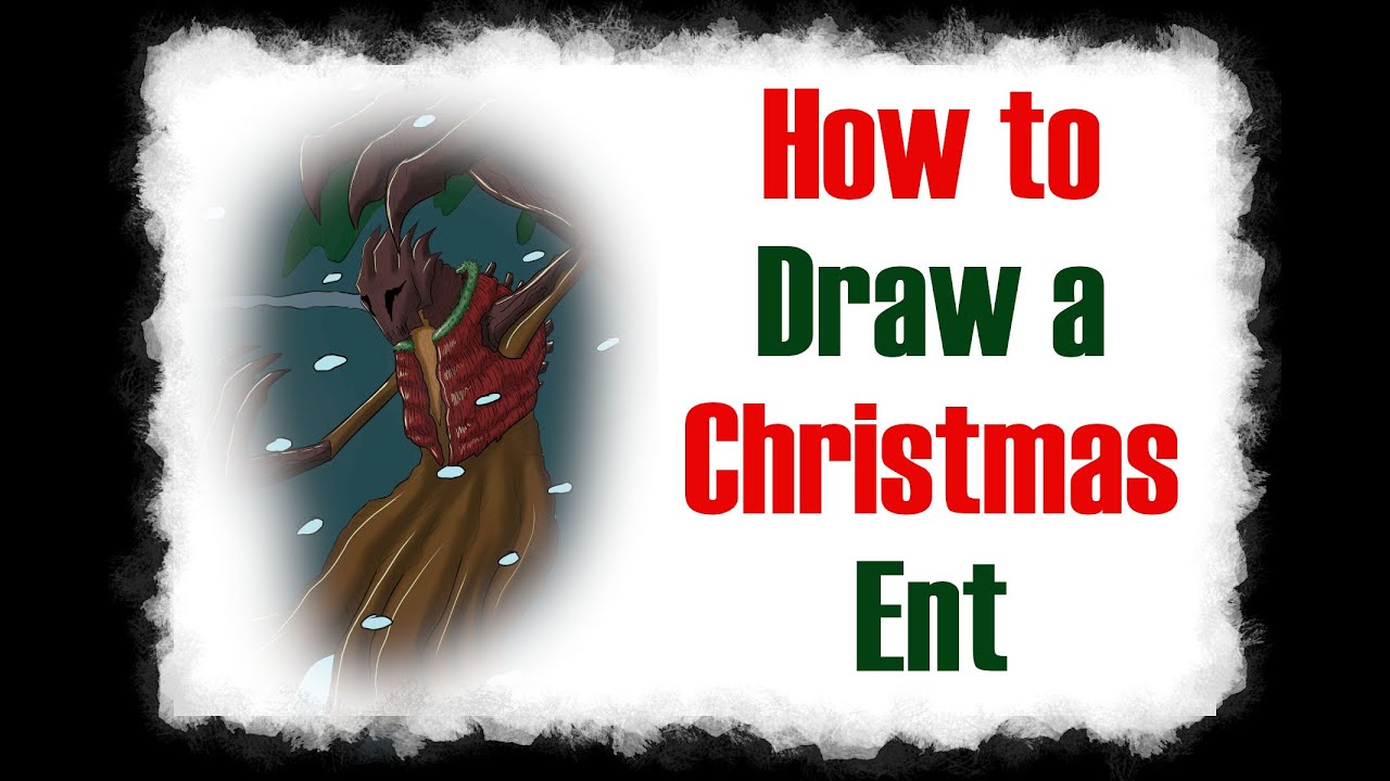 How to Draw a Christmas Ent - YouTube