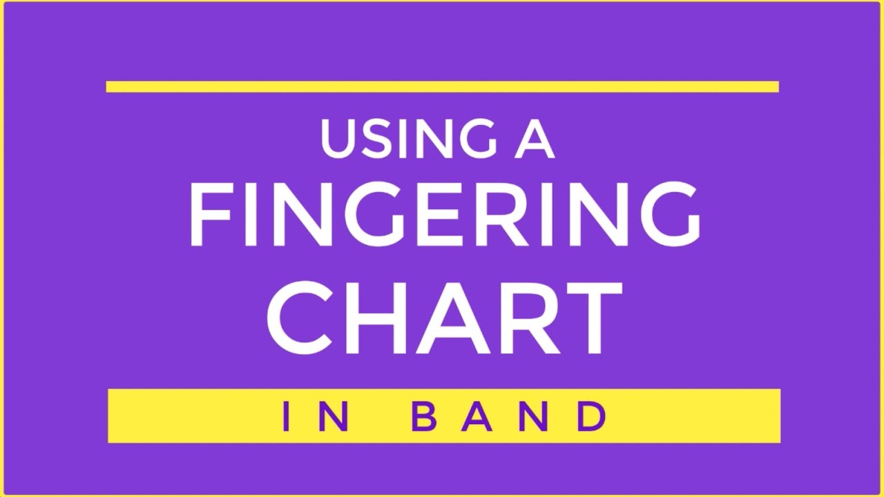 How to Use a Fingering Chart in Band - YouTube