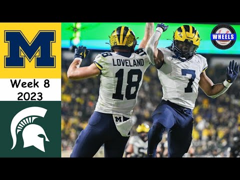 #2 Michigan v Michigan State Highlights | College Football Week 8 | 2023 College Football Highlights