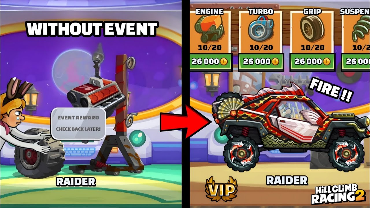 🤩 UNLOCKED NEW VEHICLE RAIDER WITHOUT ANY EVENT? 🧐 Hill Climb Racing 2 ...