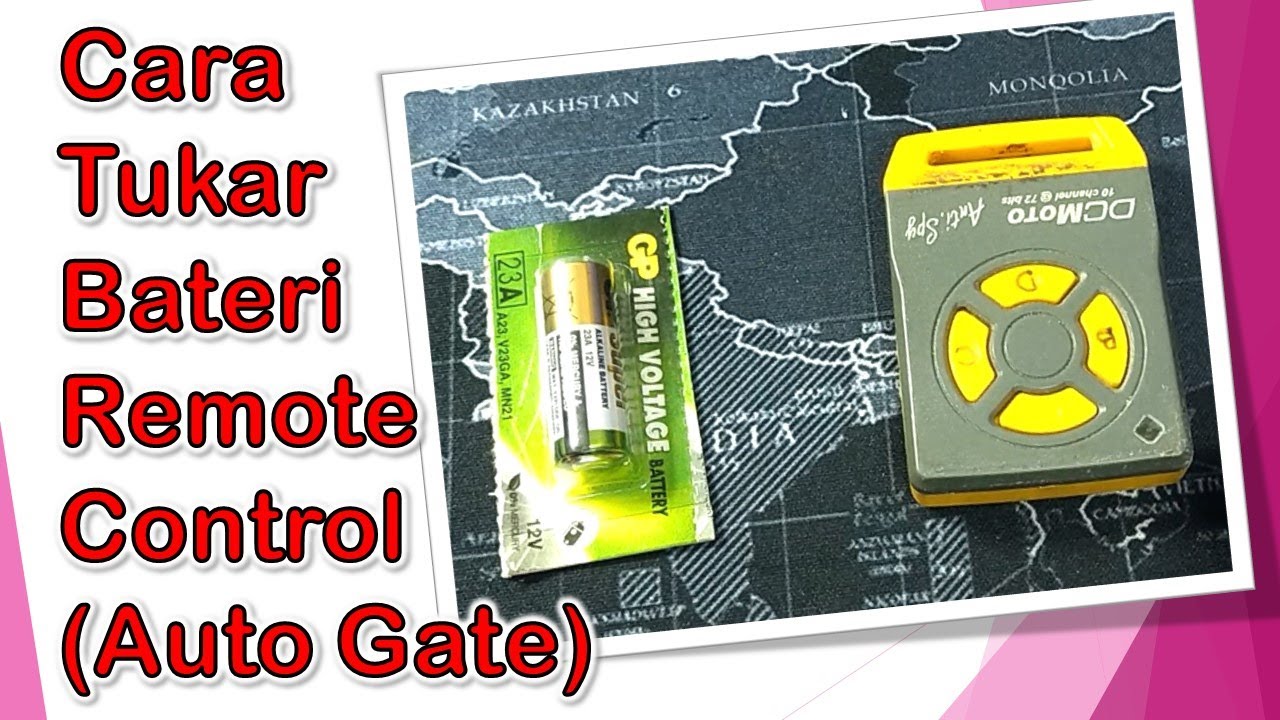 Cara Tukar Bateri Remote Control Auto Gate dan Lain-lain - YouTube