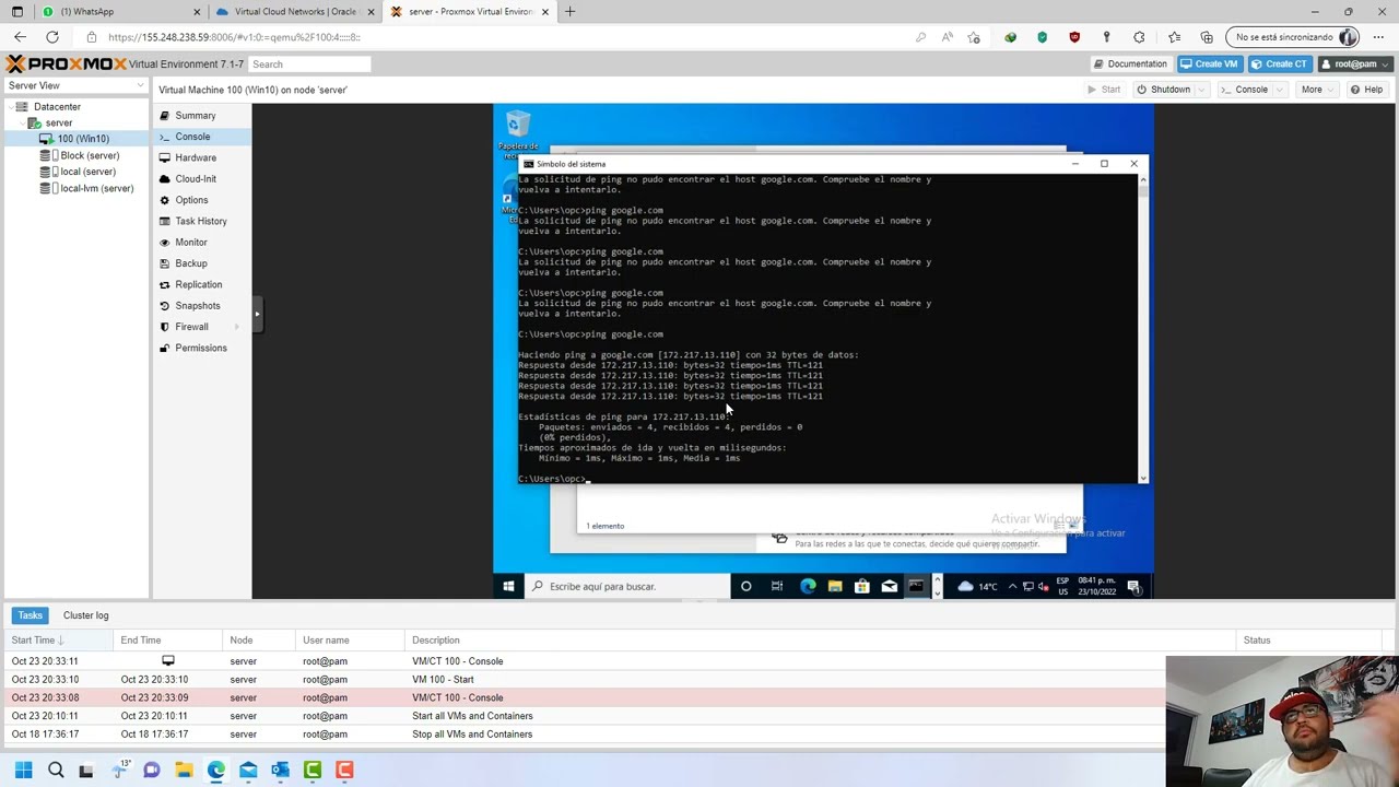 Configuring networks in Proxmox - Oracle Cloud. Configuring networks in Proxmox - Oracle Cloud.
