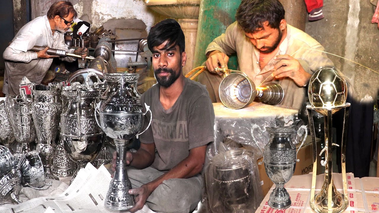 Surprisingly Process Of Champion Trophy Making / How To Make Trophy ...