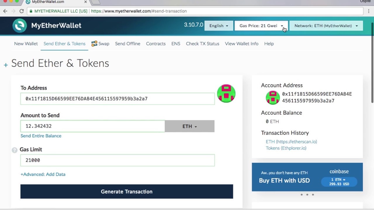 MyEtherWallet Tutorial - Come funziona il miglior wallet per Ethereum e ...