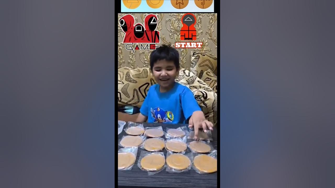 Tantangan dalgona candy squid game #shorts #squidgame - YouTube